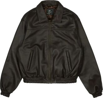 Patta Homme, Vestes, Brun, Taille: L Blouson Aviateur en Cuir