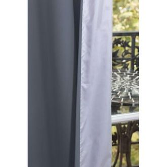 MOONDREAM ThermActiv Rideau Thermique Hiver+Été | Isolant Anti-Chaleur et Anti-Froid | Technologie Brevetée | Fabrication UE | Galons fronceurs | Gris MC458 | 1