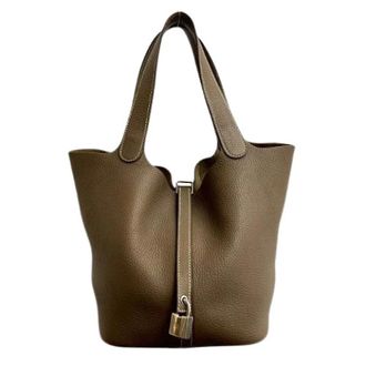 Herm&egrave;s Pre-owned Picotin Lock Taurillon Clemence Handtasche - - Pre-owned - Damen - Braun - ONE SIZE