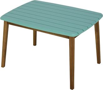 Vente-Unique Gartentisch f&uuml;r Kinder - Akazie - T&uuml;rkisblau - GOZO von MYLIA