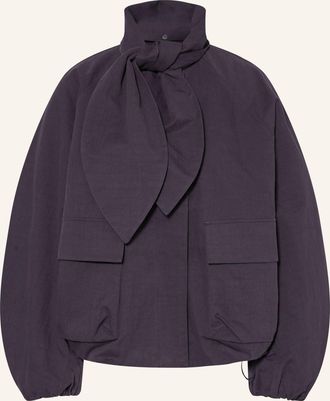 Rich & Royal Oversized-Blouson Mit Abnehmbarer Schluppe blau