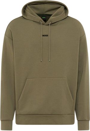 HUGO BOSS Kapuzensweatshirt Sly Zone Kapuze mit Kordelzug, Regular Fit, K&auml;ngurutasche