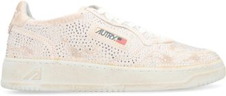 Autry Womens Low-Top Sneakers Medalist White Suede Leather Trainers