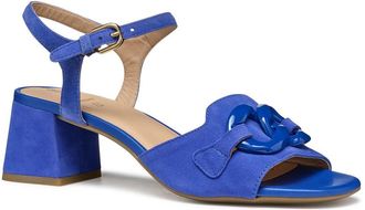 Geox Damen D New ERAKLIA 50 T C Heeled Sandal, Blue, 38.5 EU