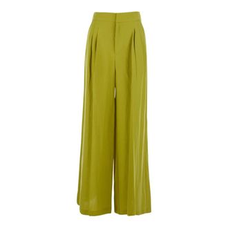 Twinset Weite Hosen - - Trousers - Damen - Gr&uuml;n - L