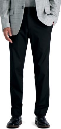 Kenneth Cole Reaction Herren Stretch, Gemustert, Schmale Passform Klassische Hose, Schwarz, 36W / 29L