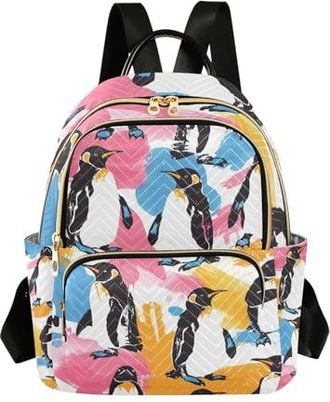 Mnsruu Mini sac à dos pour femme Motif pingouins, Multi599, S