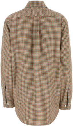 Miu Miu Gingham Flannel Shirt - Orange