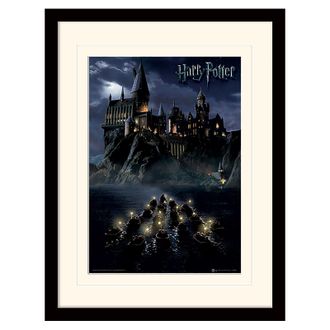 Harry Potter Gerahmtes Bild mit Passepartout, mehrfarbig, 30 x 40 cm