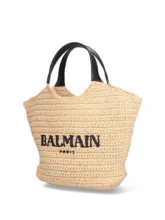 Balmain Womens Bags Beige Viscose