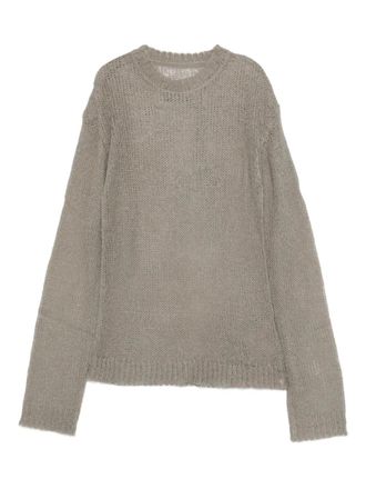 Heliot Emil pull à encolure ras du cou - Gris
