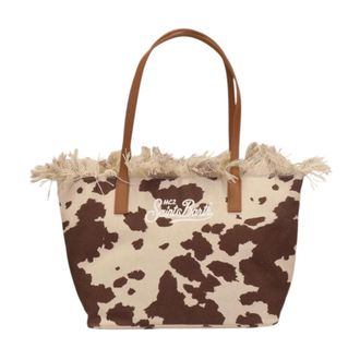 MC2 Saint Barth City Bag Mid Fringe Canvas Cow West 18 Emb - - Bags - Damen - Mehrfarbig - ONE SIZE