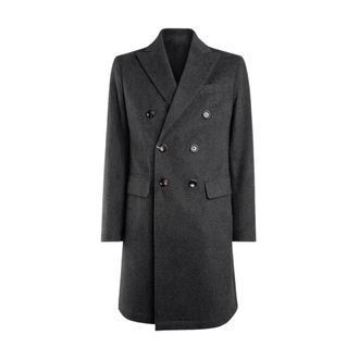 Loro Piana Homme, Manteaux, Gris, Taille: L Manteau crois&eacute;