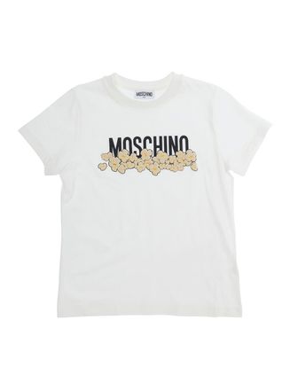 Moschino Logo-Print Cotton T-Shirt - White