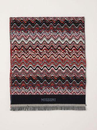 Missoni Schal aus reiner Schurwolle mit mehrfarbigem abstraktem Muster
