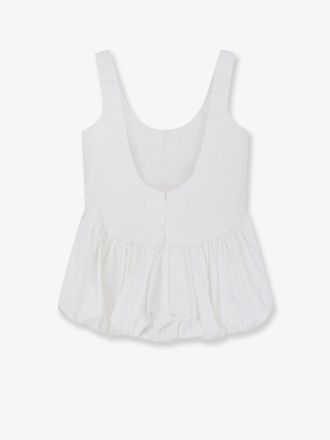 R&oacute;he Womens Tank Top Peplum Cotton White T-Shirts & Jerseys