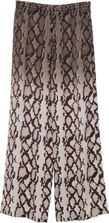 Stella McCartney pantalon de jogging à motif - Marron