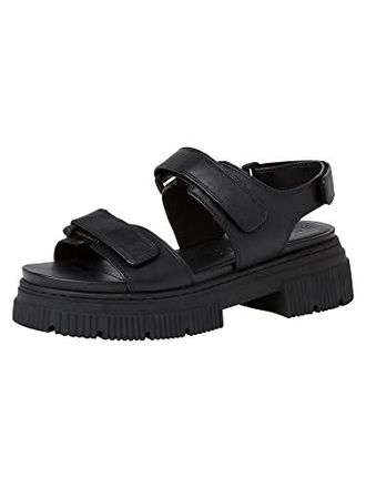 Tamaris Femme Damen 1-1-28273-38 Sandale cale, Black, 39 EU