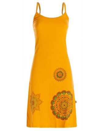 vishes Sommerkleid Damen Sommer-Kleider Mini-Kleid Jersey-Kleid Spagettitr&auml;ger-Kleid Goa, Hippie, Retro Style