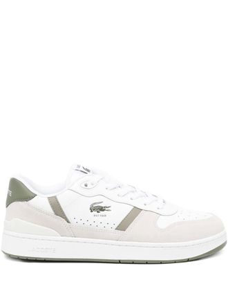 Lacoste baskets T-Clip en cuir - Blanc