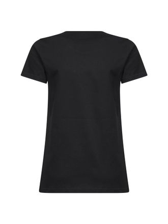 Moncler Womens Black Cotton Jersey Logo Patch T-Shirt T-Shirts & Jerseys