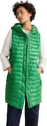 Street One Damen Lange Steppweste arty green 38