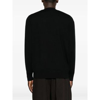 Dries Van Noten Merino Wool V-Neck Cardigan - Black