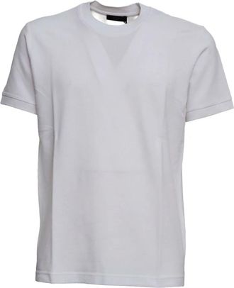 Fay Homme, Tops, Blanc, Taille: M T-shirt en coton piqu&eacute;