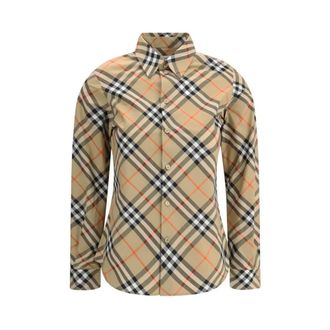 Burberry Klassisches kariertes Baumwollhemd - - Blouses & Shirts - Damen - Mehrfarbig - 2XS