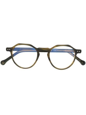 Lesca lunettes de vue &agrave; monture ronde - Vert
