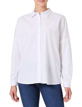 Caroll Chemise droite avec empi&egrave;cement 100% coton blanc M