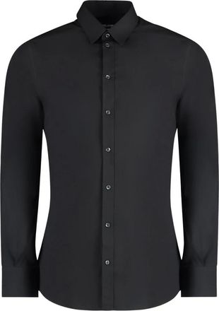 Dolce & Gabbana Chemise en coton - Homme - Chemises - Noir - Taille: 2XL