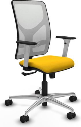 Piqueras y Crespo 8-Stunden-Schreibtischstuhl mit wei&szlig;en und schwarzen Armlehnen, h&ouml;henverstellbare Lendenwirbelst&uuml;tze, ausgestattet mit 3 Positionen und Schneidschaum,