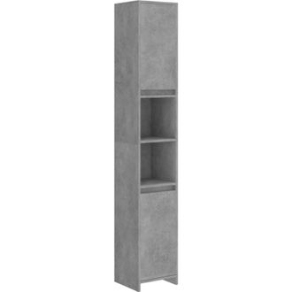 vidaXL Armoire de salle de bain Gris b&eacute;ton Bois ding&eacute;nierie Vidaxl