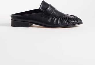 Tony Bianco Glacier - Mules style mocassins en cuir - Noir