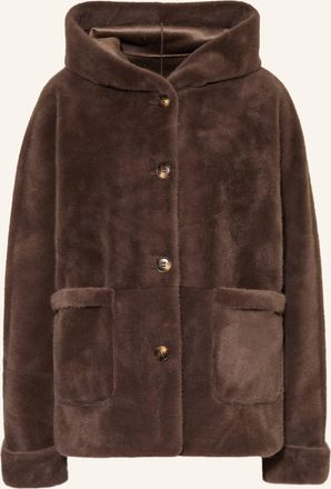 Lilienfels Lilienfels Kunstfell-Jacke Zum Wenden braun