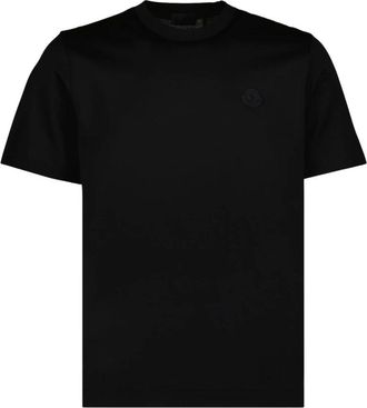 Moncler Homme, Tops, Noir, Taille: M T-shirt Logo Vertical