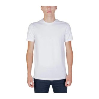 A|X Armani Exchange Homme, Tops, Blanc, Taille: XL T-shirt en m&eacute;lange de coton Printemps/&Eacute;t&eacute;
