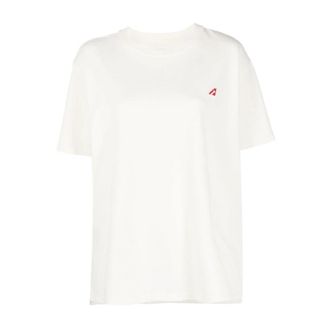 Autry Damen T-Shirt Leicht - - Tops - Damen - Beige - S