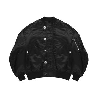 Comme Des Gar&ccedil;ons Homme, Vestes, Noir, Taille: M Blouson Aviateur en Satin