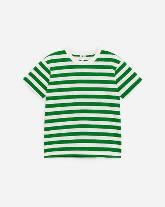 Arket T-Shirt Mit Rundhalsausschnitt -Gr&uuml;n