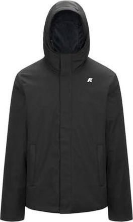 K-Way Veste dhiver pour homme de marque, modèle Jacko Twill Marmotta K8133DW, fabriquée en synthétique., Noir, L