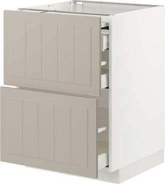 IKEA METOD / MAXIMERA Unterschr auszb Arbeitsfl/3 Schubl