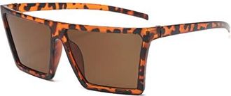 Generic Lunettes de soleil carrées rétro punk pour hommes et femmes, lunettes de soleil de plage pour les vacances en plein air (couleur : C, taille : moyen) 