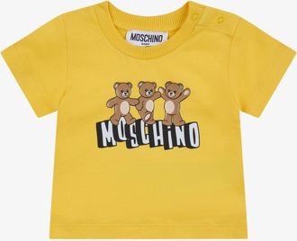 Moschino T-Shirt aus Baumwolljersey Moschino Teddy Bear - Gelb