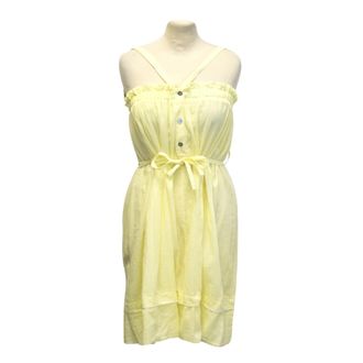 Hussein Chalayan yellow summer dress Size M