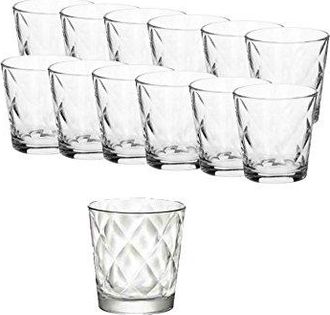 Bormioli Rocco IRPot - Bormioli Kaleido - 128756 - Lot de 12 verres &agrave; eau transparents