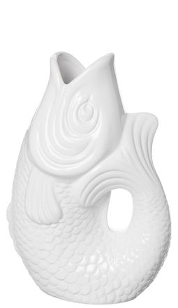 Giftcompany Gift Company Carafon Vase, Steingut, 25cm, Wei&szlig;