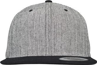 Flexfit Solid Snapback Casquette Noir Melange/Noir Taille Unique