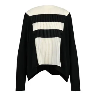 Pierantonio Gaspari Maglia Larga Rundhals Strickpullover - - Knitwear - Damen - Schwarzk - S